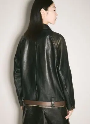Prada Leather Blouson Jacket
