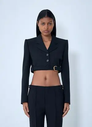 Chloé Cropped Wool Blazer