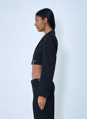 Chloé Cropped Wool Blazer