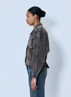 Vaquera Flocked Denim Jacket