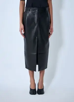 Khaite Anden Midi Skirt - Black