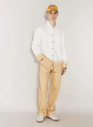 LANVIN Gradient-effect Twisted Jeans