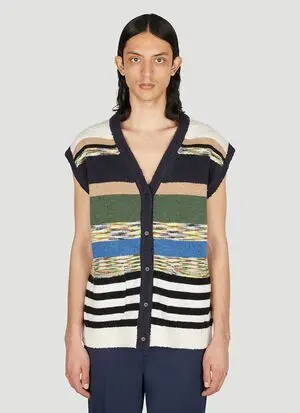 SOULLAND Alert And Fresh Sleeveless Cardigan - Multicolour