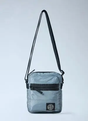 Stone Island Compact Crossbody Bag - Light Blue