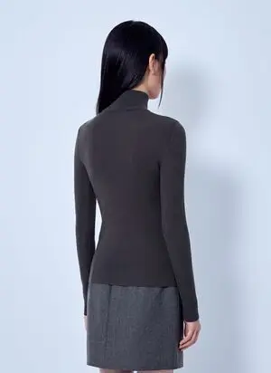 Max Mara Ribbed Turtleneck Sweater