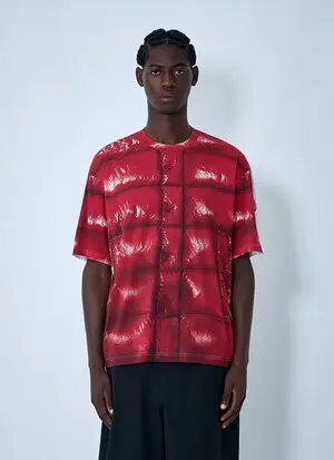MONCLER X A$AP ROCKY Logo Motif Contrast Print T-shirt - Red
