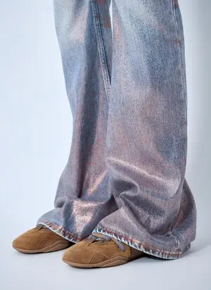 Acne Studios Fitted Glitter Jeans
