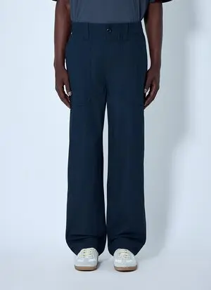 MARGARET HOWELL Wide-leg Utility Trousers - Navy