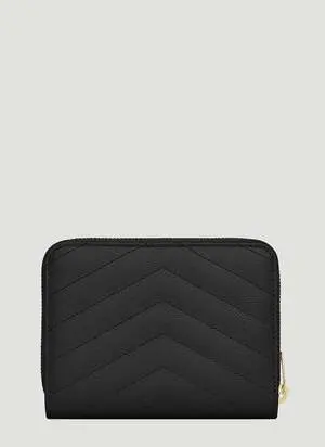 Saint Laurent Matelassé Compact Wallet