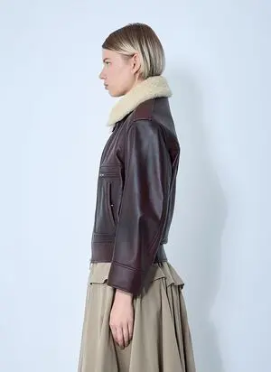Bottega Veneta Leather Blouson Jacket