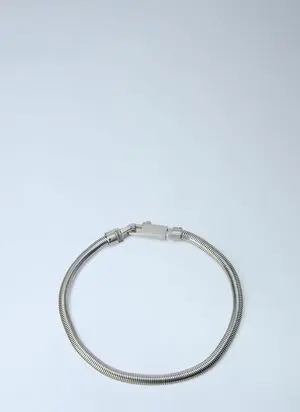 Rick Owens Snake Necklace - Silver