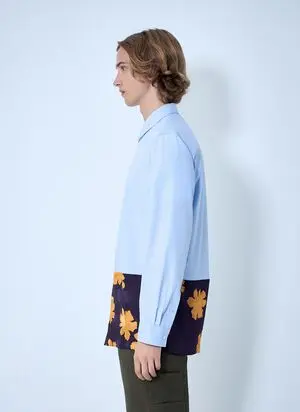 Dries Van Noten Contrast Cotton Shirt