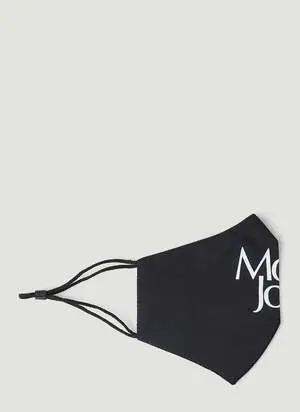 MORE JOY Logo Print Face Mask - Black