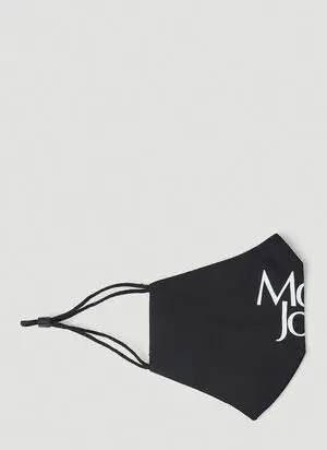 MORE JOY Logo Print Face Mask - Black