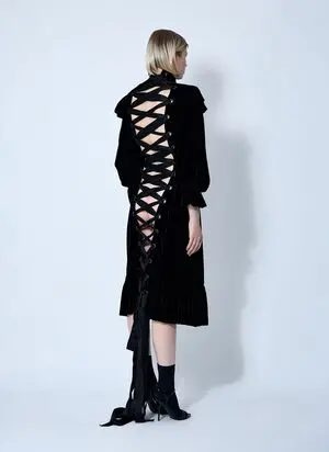 Balenciaga Lace-up Dress