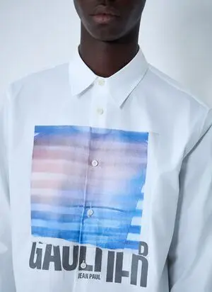 JEAN PAUL GAULTIER Logo Print Button-down Shirt