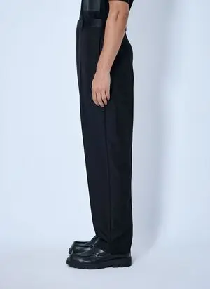 Bottega Veneta Mohair Wool Canvas Trousers