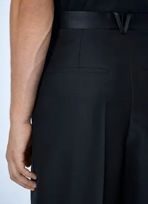 Bottega Veneta Mohair Wool Canvas Trousers