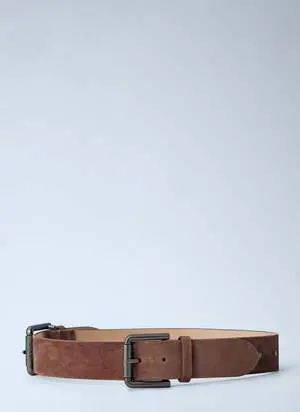 Max Mara Suede Finish Leather Belt