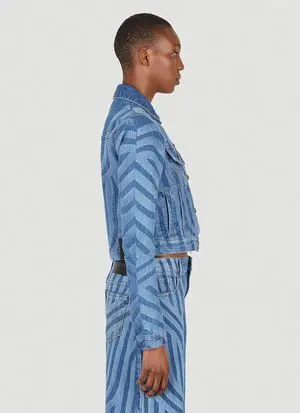 Ahluwalia Laser Motif Denim Jacket