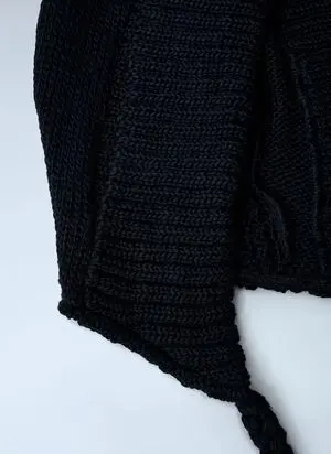 Yohji Yamamoto Aran Hooded Hat
