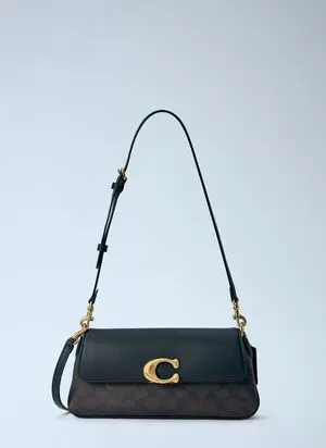COACH Jet Shoulder Bag In Signature Upcrafted Leather - Black