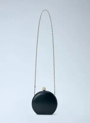 Sportmax Curved Clutch With Chain Strap