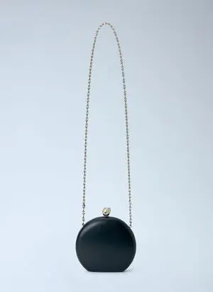 Sportmax Curved Clutch With Chain Strap