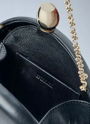 Sportmax Curved Clutch With Chain Strap
