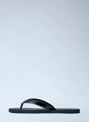 Prada Logo-embossed Leather Flip-flop Sandals