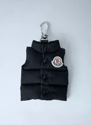 Moncler Puffer Keyring Charm - Black