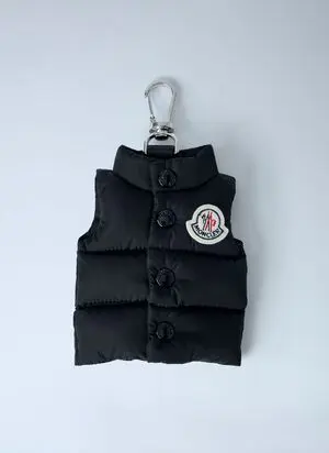 Moncler Puffer Keyring Charm - Black