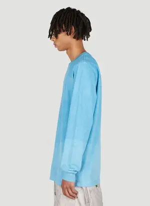NOTSONORMAL Splashed Long Sleeve T-shirt - Blue