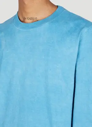 NOTSONORMAL Splashed Long Sleeve T-shirt - Blue