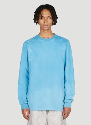 NOTSONORMAL Splashed Long Sleeve T-shirt - Blue