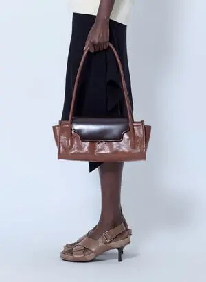 Marni Trunkette Leather Shoulder Bag