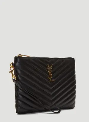Saint Laurent Monogram Matelassé Pouch