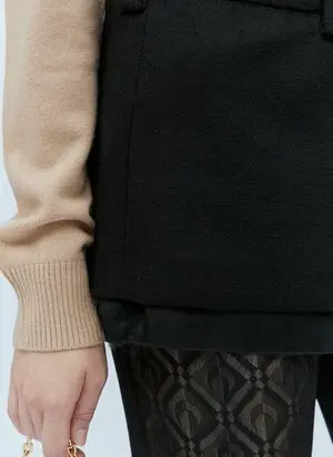 Miu Miu Velour Mini Skirt