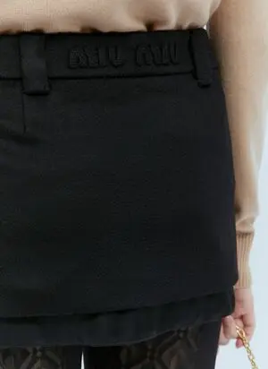 Miu Miu Velour Mini Skirt