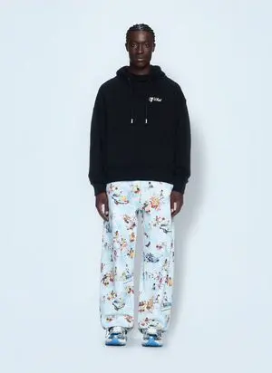 Off-White Script Hooded Sweatshirt - Black