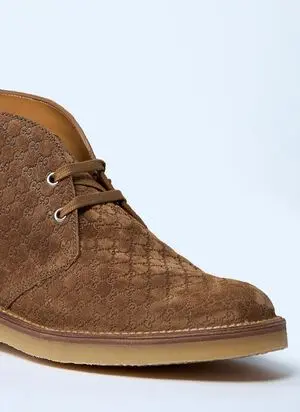 Gucci Gg Suede Boots