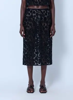 Cecilie Bahnsen Cbbria Midi Skirt - Black