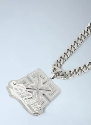 Off-White Bling Strass Arrow Chain - Grey