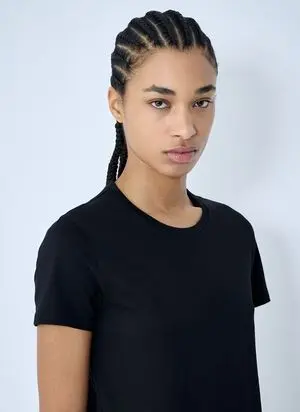 Moncler Logo Motif T-shirt - Black