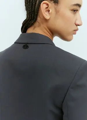 DIESEL® G-milla-p1 Tailored Crop Blazer - Grey