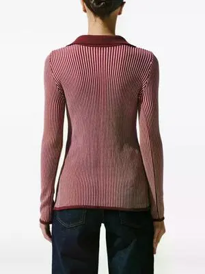 BAOBAB Federica Striped Ribbed-knit Shirt
