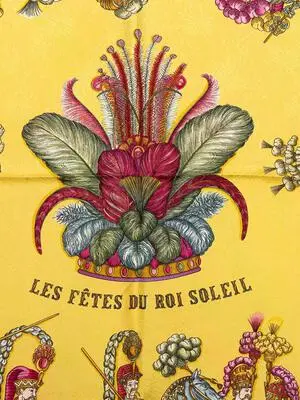 Hermès 1994 Les Fetes Du Roi Soleil Silk Scarf 90 Scarves - Multicolour