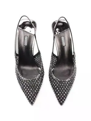 LE SILLA Gilda Crystal-embellished Slingback Pumps