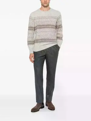 Brunello Cucinelli Fair Isle Intarsia Sweater