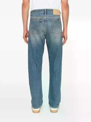 JACOB COHЁN Logo-patch Straight-leg Jeans